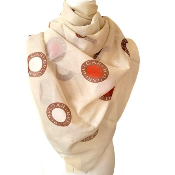 BVLGARI | Accessories | Bvlgari Silk Scarf Printed Sheer Silk Scarf ...